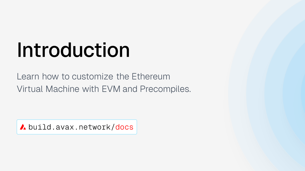 Introduction | Avalanche Builder Hub